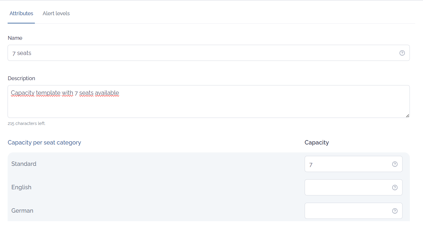 How to configure "Capacity templates"? – Palisis Support Center