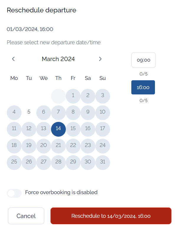 How to reschedule a booking or ticket – Palisis Support Center