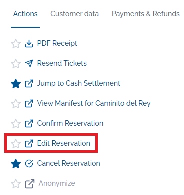 How to edit a reservation – Palisis Support Center