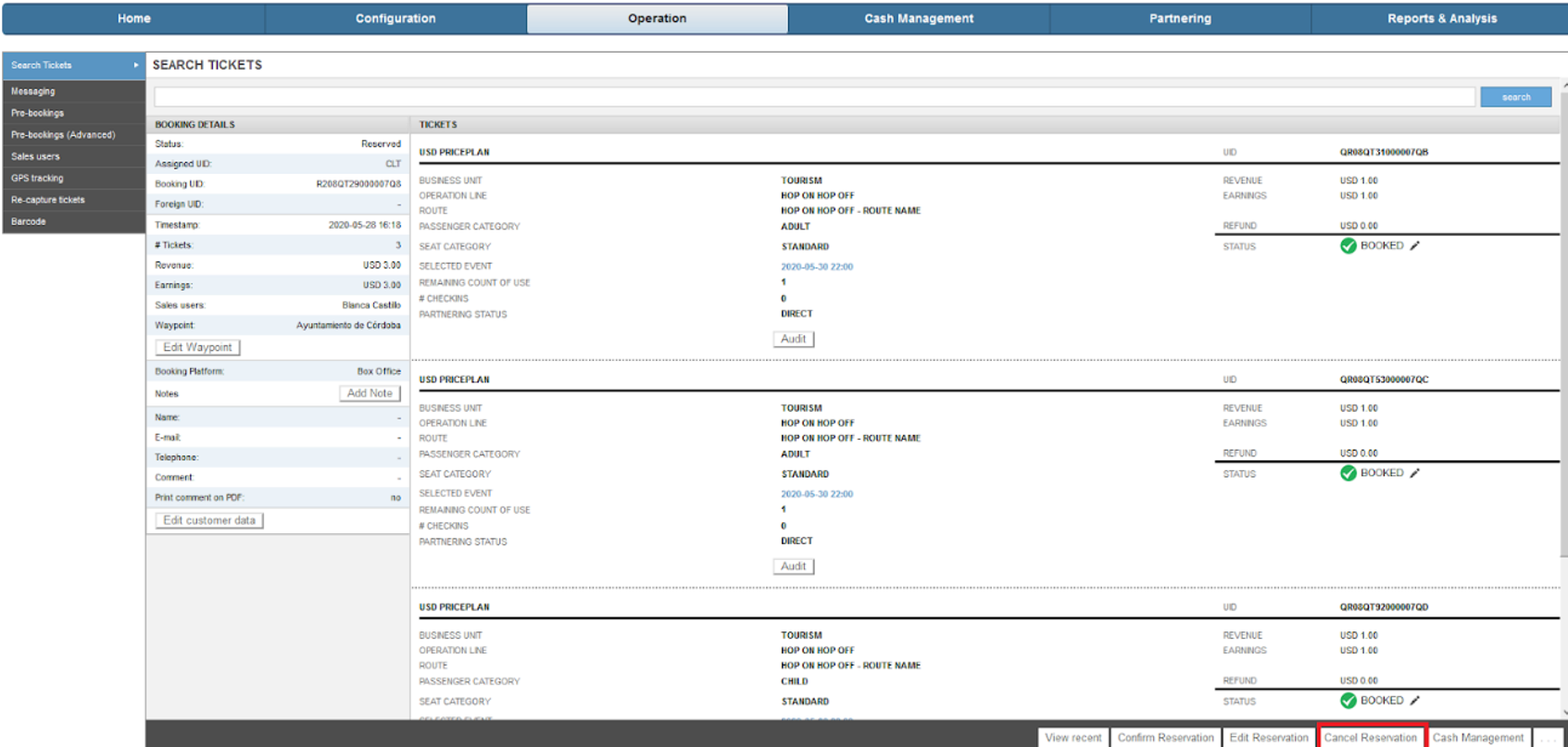 How to cancel a reservation – Palisis Support Center